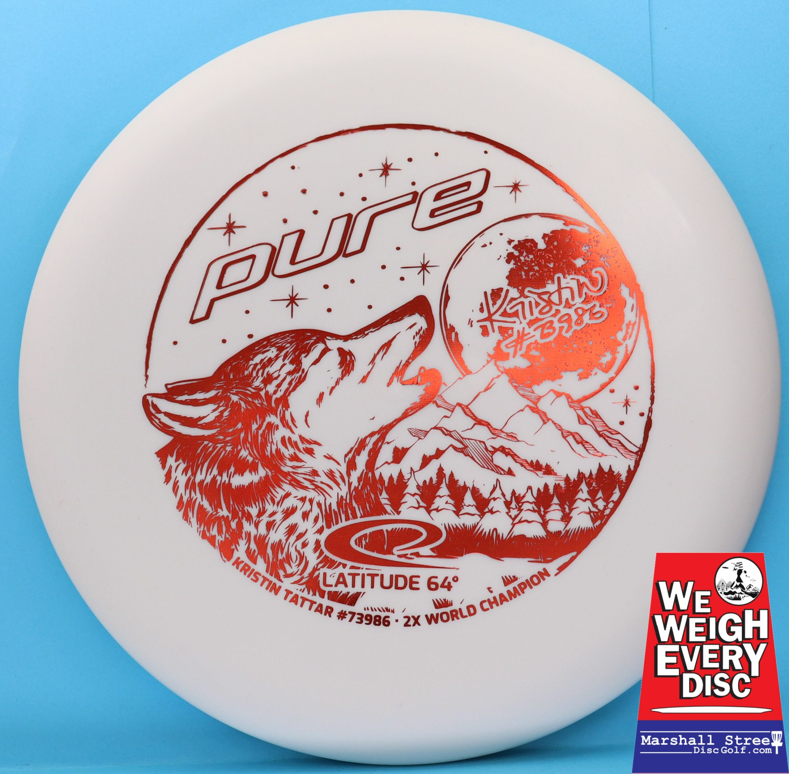 Zero Medium Moonshine Pure, Kristin Tattar 2X 2023 • Marshall Street Disc Golf